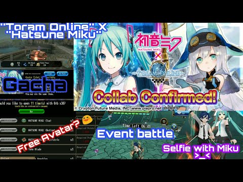 Toram Online - "Hatsune Miku'' X "Toram Online'' || Free Avatar? || New collaboration event