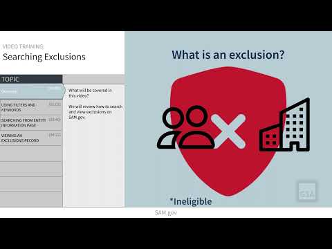 Searching Exclusions on SAM.gov