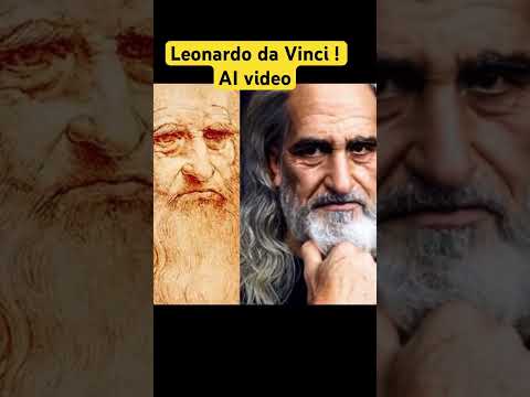 Leonardo Da Vinci AI video #science #comedy #history