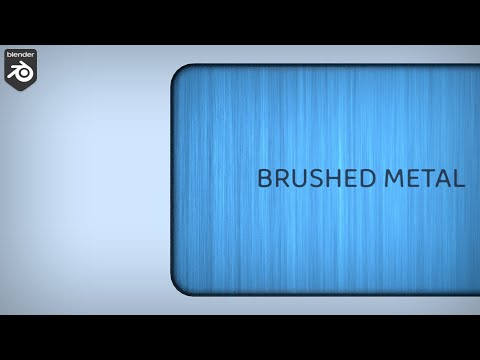 Easy Brushed Metal in Blender