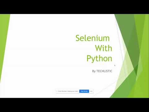 Selenium with Python Tutorial: How to write Selenium with Python?