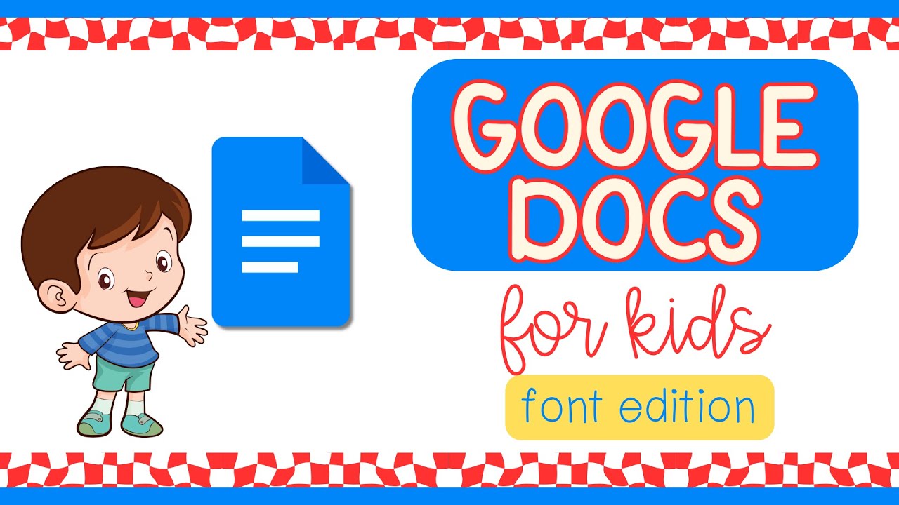 Google Docs for Kids: Fun & Easy Font Edition! 🎨🖥️ | Beginner Tutorial + Free Template