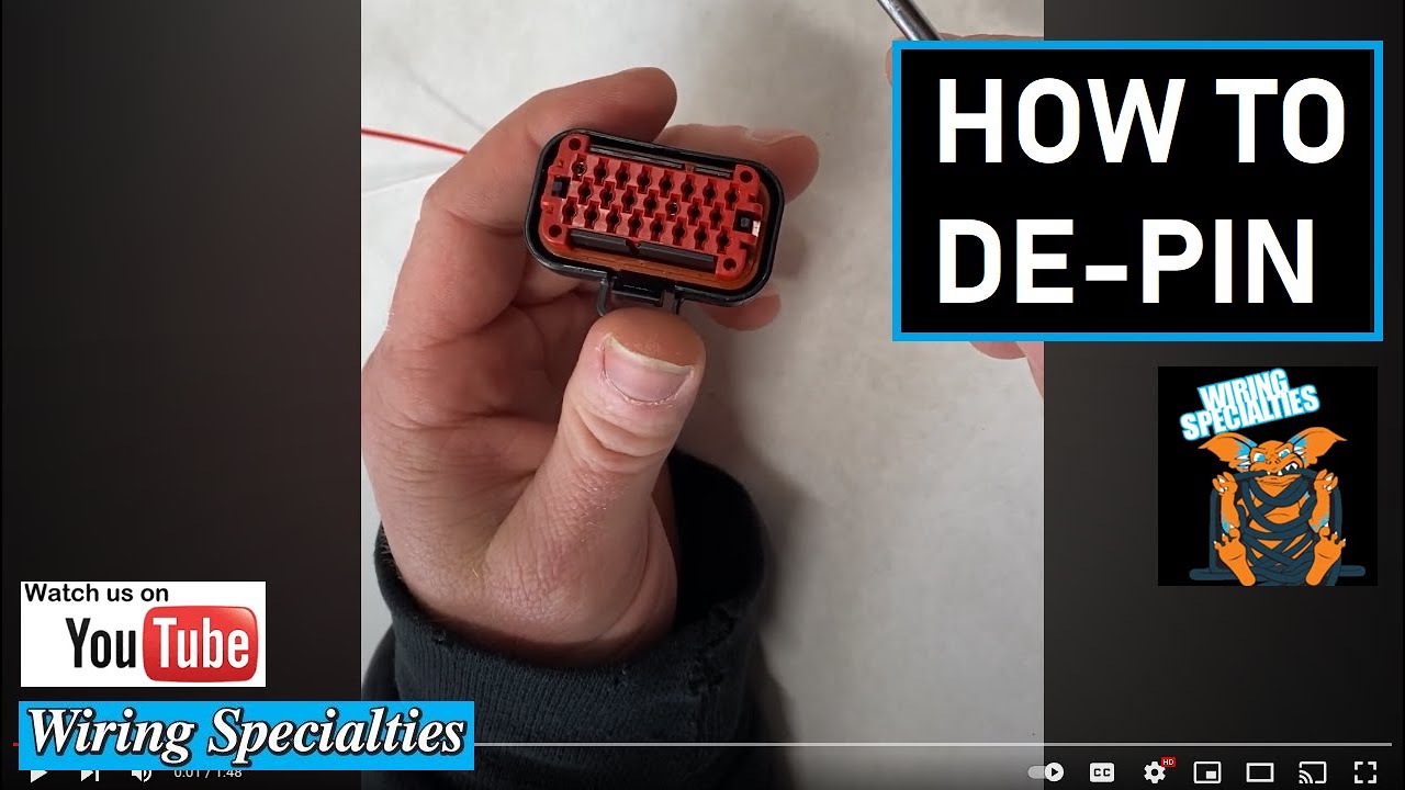 How-To De-Pin and Re-Pin the RevCAN Module Connectors by Wiring Specialties