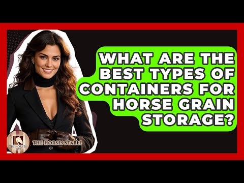 What Are The Best Types Of Containers For Horse Grain Storage? - The Horses Stable