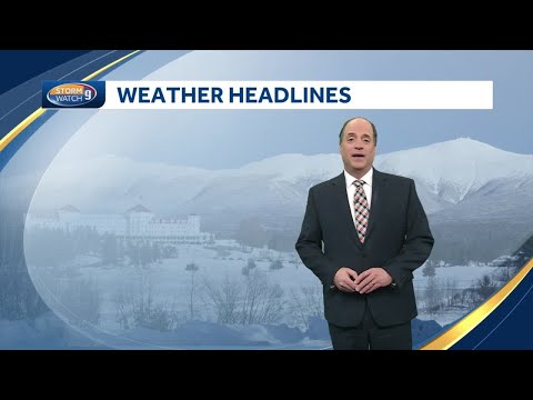 Video: Mostly light to moderate-intensity snow moving in