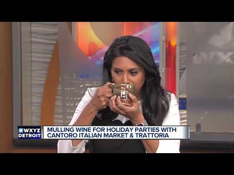 Mulling wine for Holiday parties with Cantoro Italian Market & Trattoria
