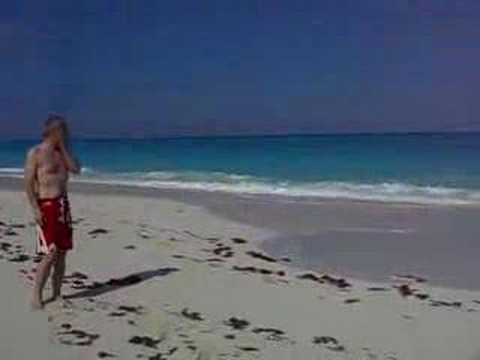 beach in exuma by the airport