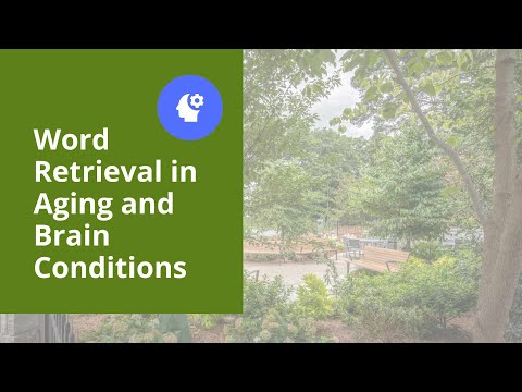 Word Retrieval in Aging and Brain Conditions with Dr. Amy Rodriguez from Emory's CEP