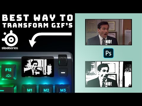 How to Fix All Gifs to Work Perfectly On your Steelseries Apex 5, 7, Pro OLED Screens | Photoshop