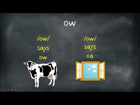 Phase 5b - Alternative Pronunciation ow lesson