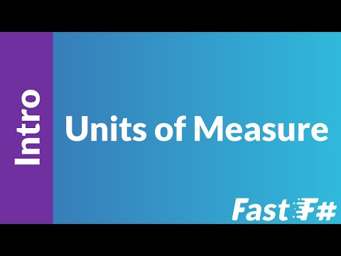 Fast F#: Intro to Units of Measure