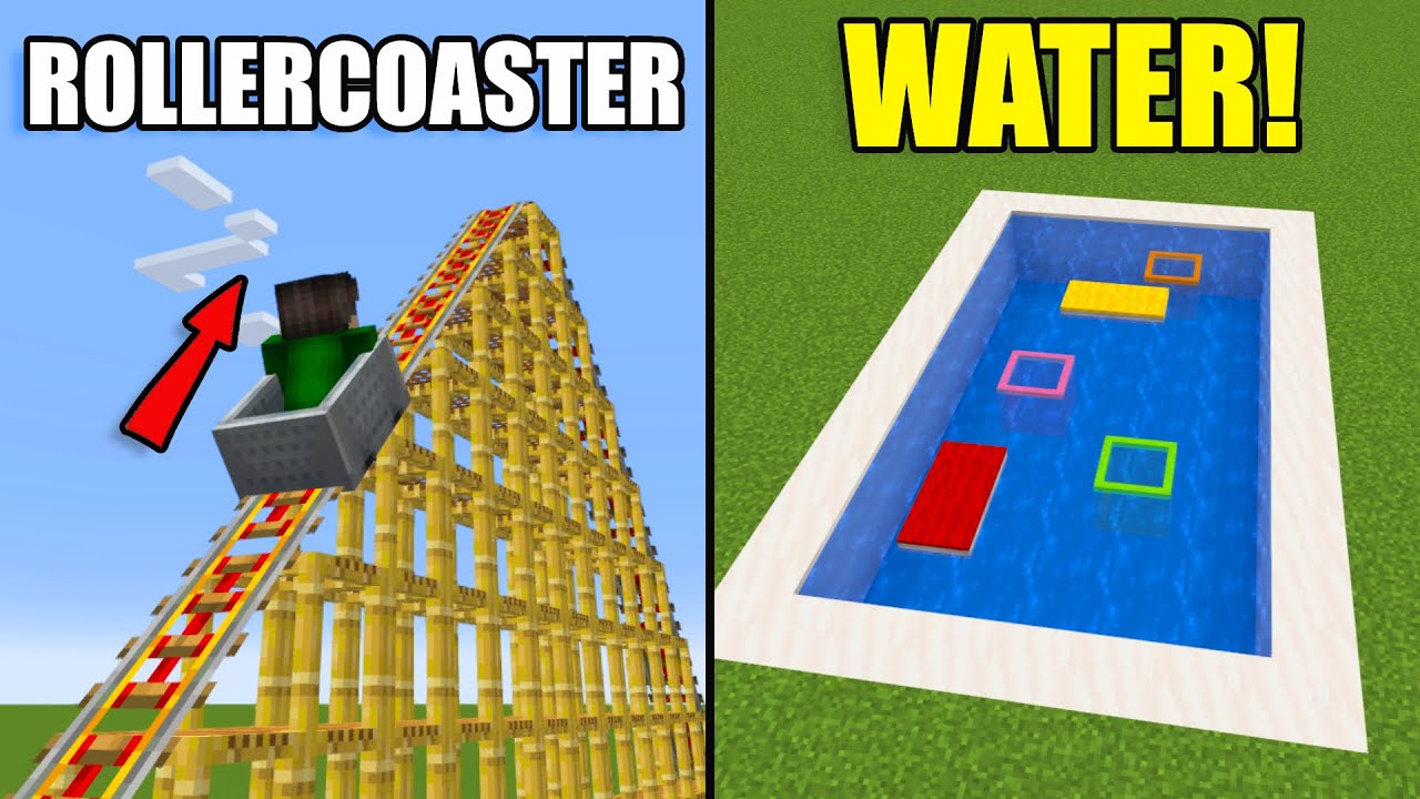 MINECRAFT: 10+ Summer Party Build Hacks! - Minecraft Builders