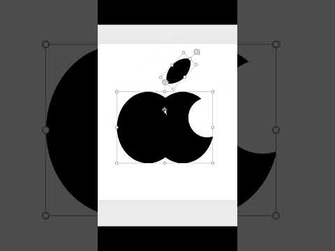 Create the Icon apple logo tutorial 🔥❤️ || PowerPoint Editor👌🏻 #logodesigneducation