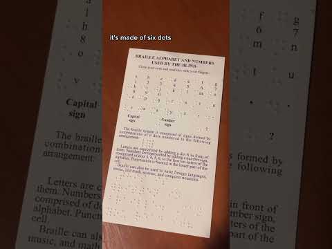 How do blind people write?