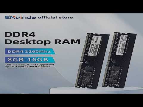 ENVINDA DDR4 PC RAM Memoria 8GB 16GB 3200MHz DIMM Desktop Computer Memory Rams No Support