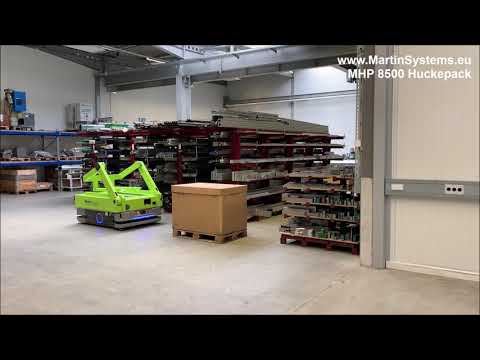 MartinSystems AMR MHP 08500-10 HuckePack #AMR #FTS #AGV #OMRON #HD-1500 #autonomer Materialtransport