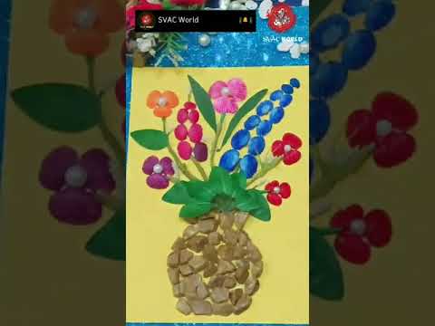 Amazing Art 🎨 with Sea Shells 🐚 and Stones | SVAC World | DIY 🌊 | #shorts #art #craft #unique