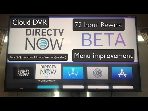 DirecTV Now BETA DVR 72hr Rewind FAQ Link for Apple TV