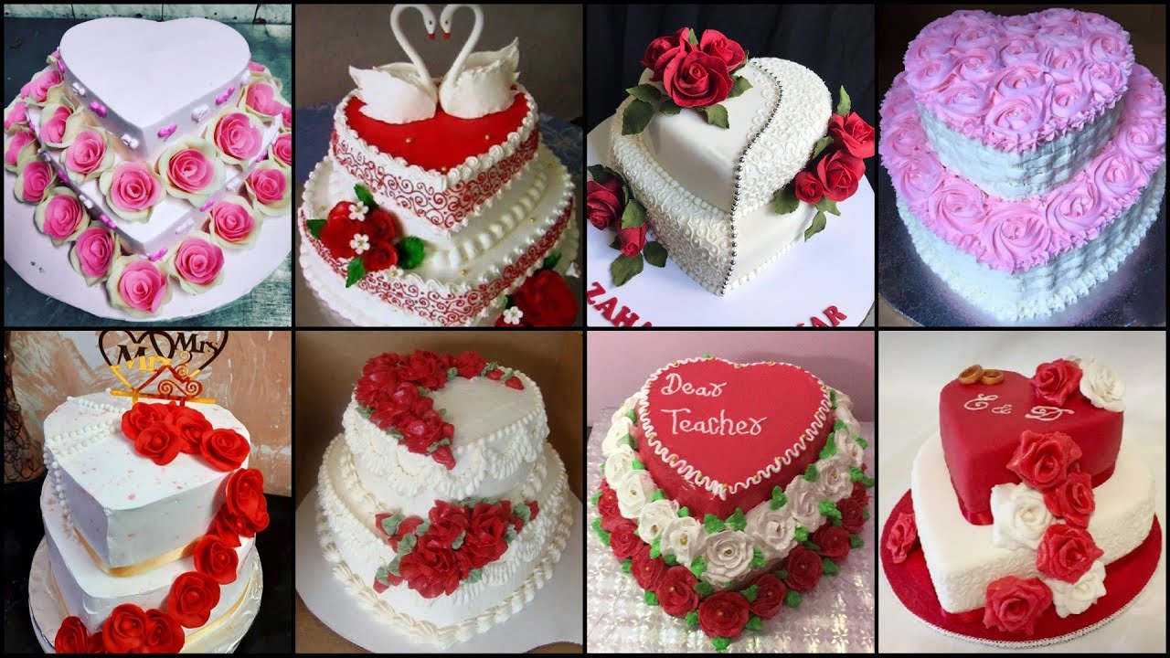 💞Double Heart Shape Cake Designs 2023/Heart Shape Cake Design/love cake design/cake design#Cake
