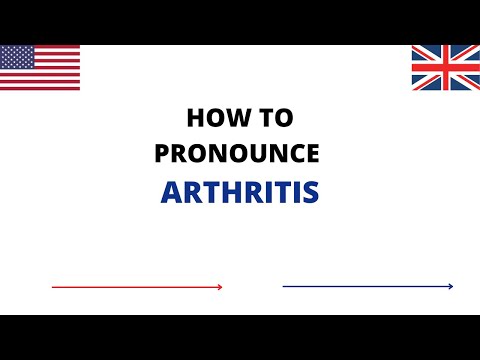 How To Pronounce Arthritis Correctly In English | Arthritis Pronunciation