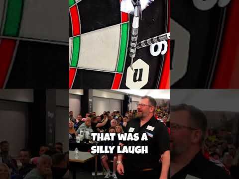 James Wade throws a TRICK SHOT around a blocked dart!