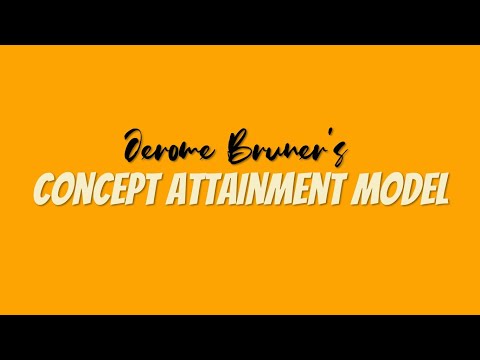 Jerome Bruner's Concept Attainment Model || tsin-eng