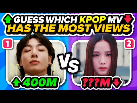 GUESS WHICH KPOP MV HAS THE MOST VIEWS 🤔🎵 KPOP QUIZ GAMES