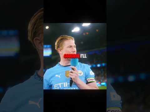De Bruyne's Last Emotional Speech on Etihad🥹 #football