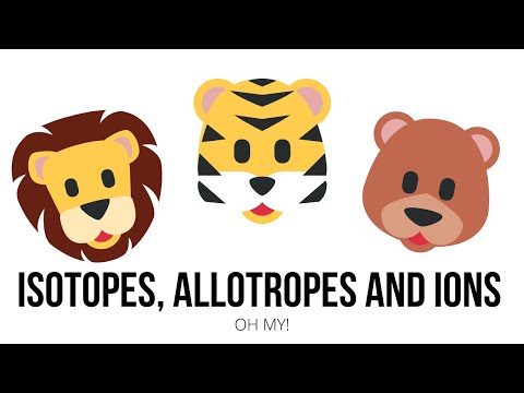 Isotopes, Allotropes and Ions Oh My! 3 Chemistry Words That You Won't Confuse Anymore