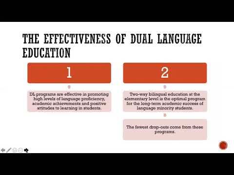 The effectiveness of bilingual education
