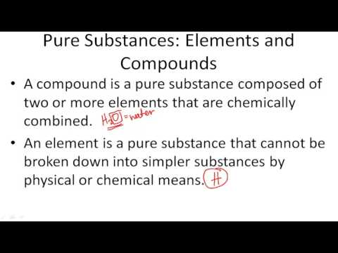 What is a Pure Substance?