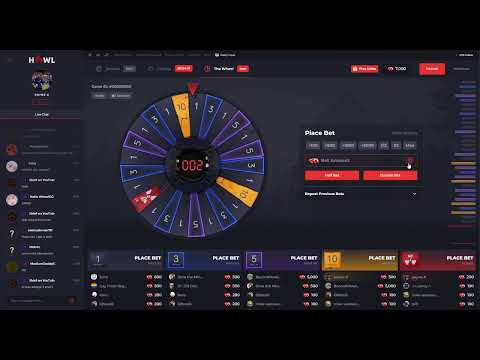 Rust Gambling on Howl.GG (new wheel mode)