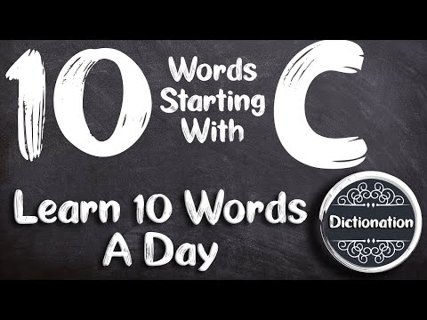 10 words starting with C with meaning│Dictionation