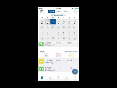 TrainingPeaks Mobile Coached Athlete Overview