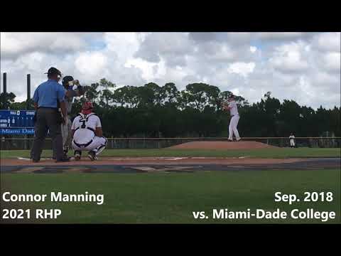 Connor Manning (2021 RHP) **GAME HIGHLIGHTS (SEP 2018)** Elite Squad Baseball Academy