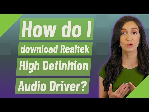 How do I download Realtek High Definition Audio Driver?