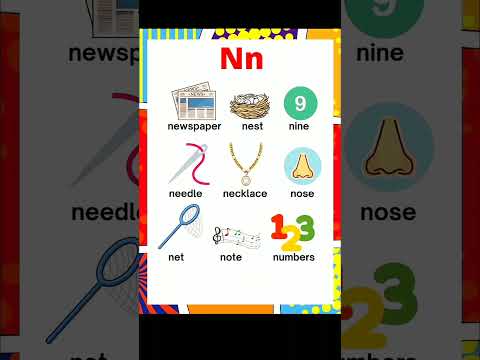words starting with letter N #english #englishvocabulary #shorts
