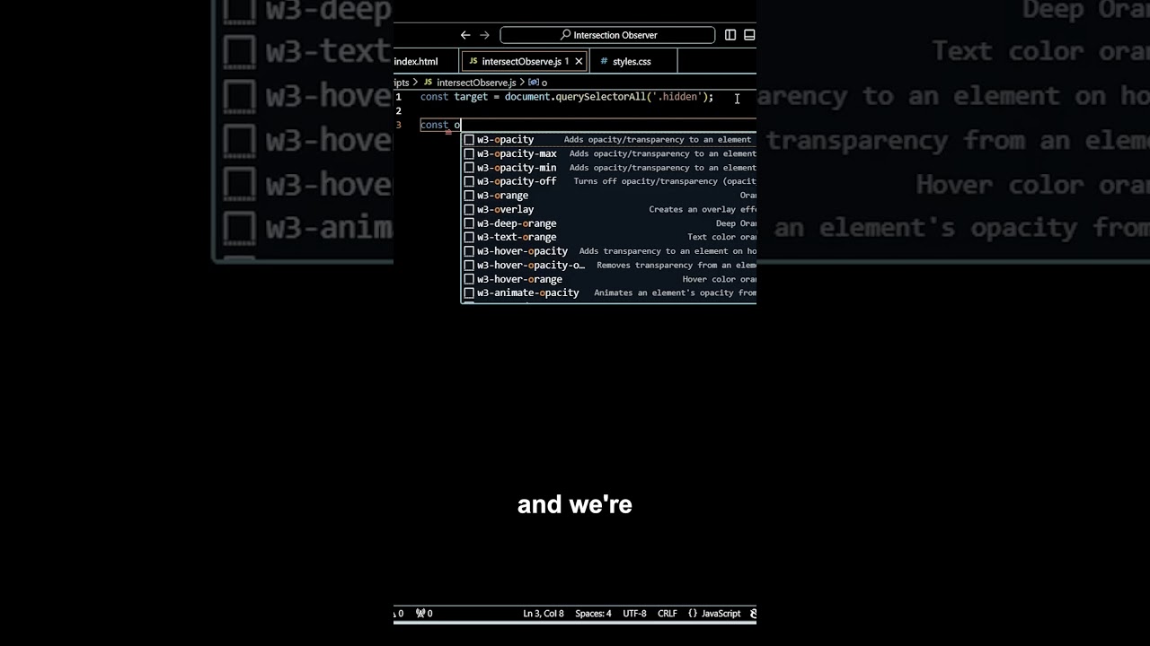 Create Intersection Observer with JavaScript FAST | Master JavaScript Scrolling Techniques