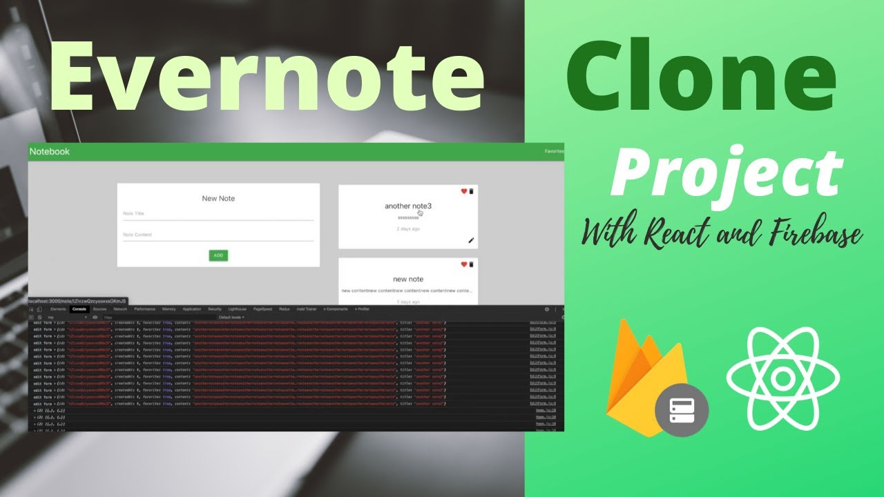 Evernote Clone Project (React with Firebase)