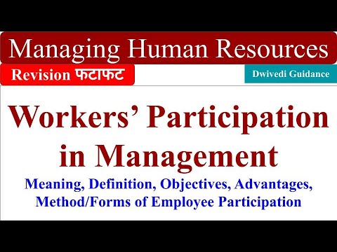 workers participation in management, forms of workers participation in management, managing Human
