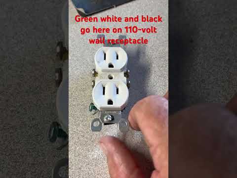 This is how the Wires hook up on 110-Volt wall receptacle #electrical #110-volts #electricalwiring