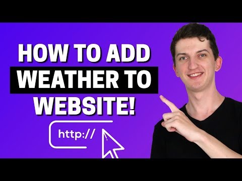 How To Add Weather To Website