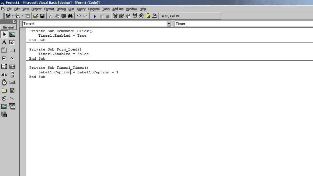 VB6 - Simple Countdown Timer
