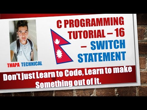 Learn C Programming Tutorial 16 Switch Case Statement Nepali - Mind Luster