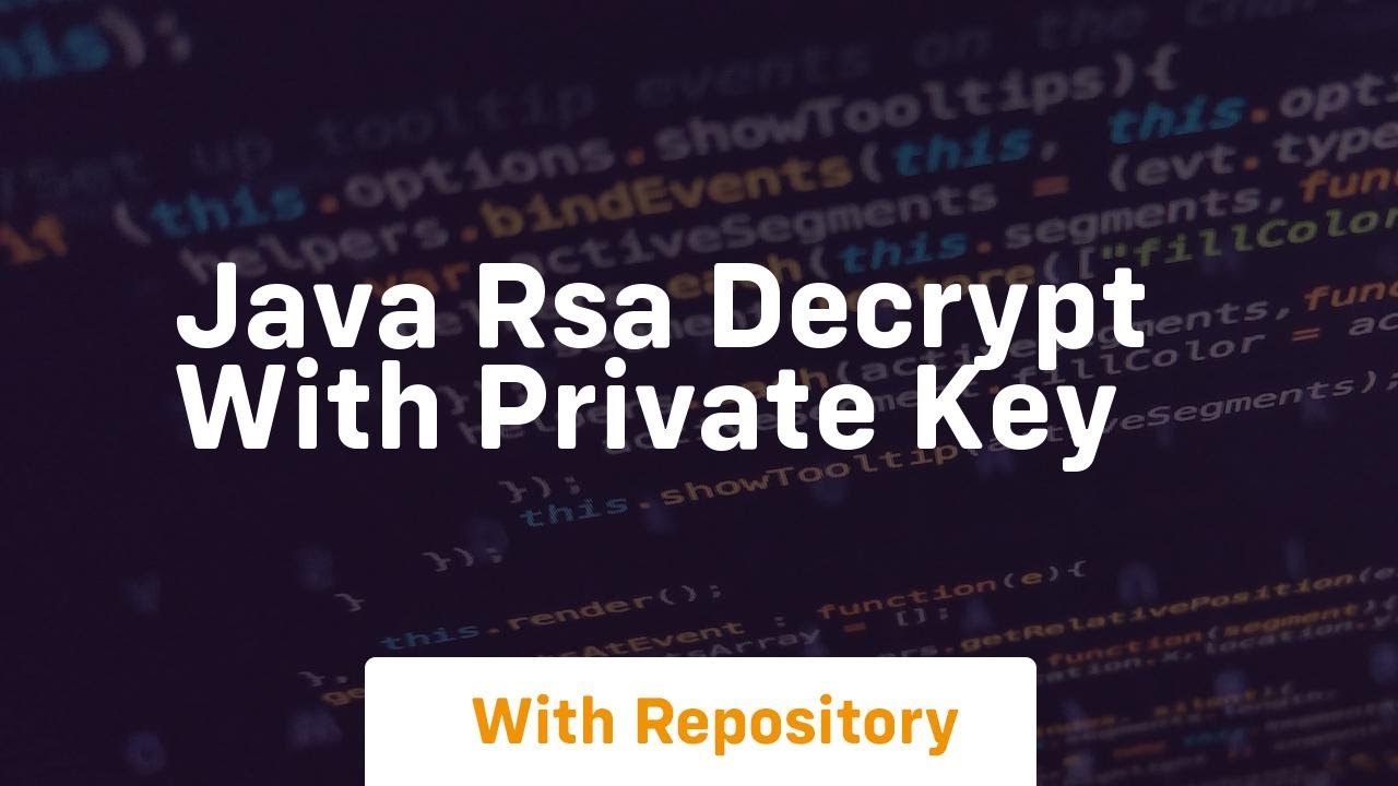 java rsa decrypt with private key