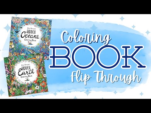 FULL *mostly* Silent Flip Throughs of the NEW Releases Hidden Ocean and Hidden Earth by Rita Berman