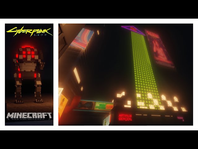 Minecraft | Building a Cyberpunk style skyscraper [little tiles ...