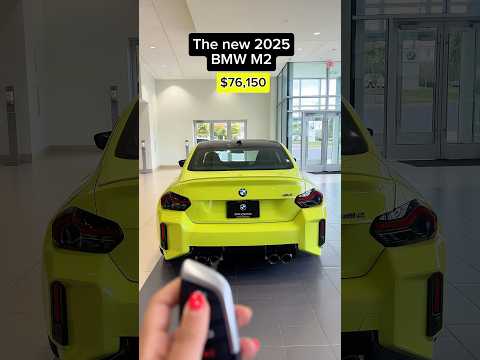 THE NEW 2025 BMW M2 IN YELLOW! #bmw #shorts