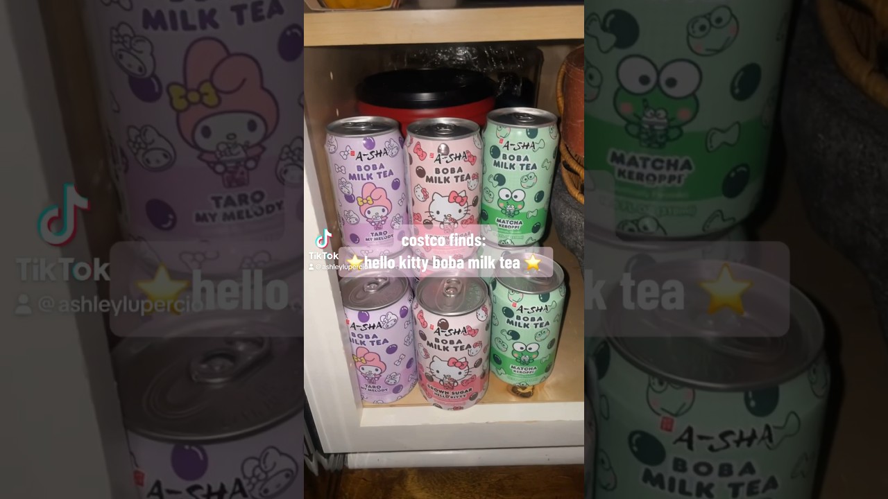 💖⭐️hello kitty boba milk tea⭐️💖 #microinfluencer #hellokittybobamilktea #hellokittyaddict