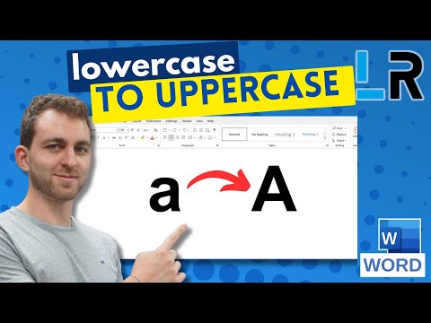 MS Word: Convert lowercase to UPPERCASE ✅ 1 MINUTE